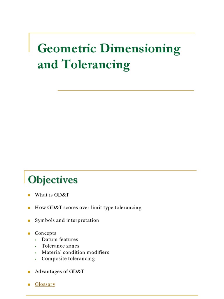 GD T Presentation Engineering Tolerance Surface