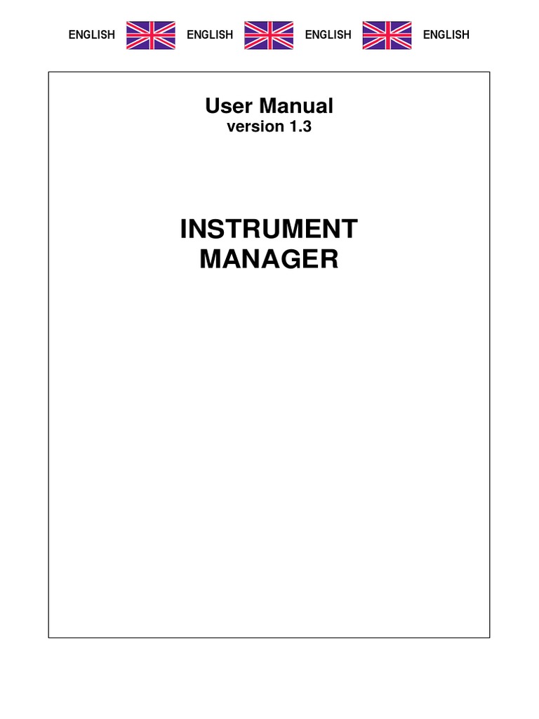 Manual Instrument - Manager | PDF | Calibration | Parameter (Computer ...