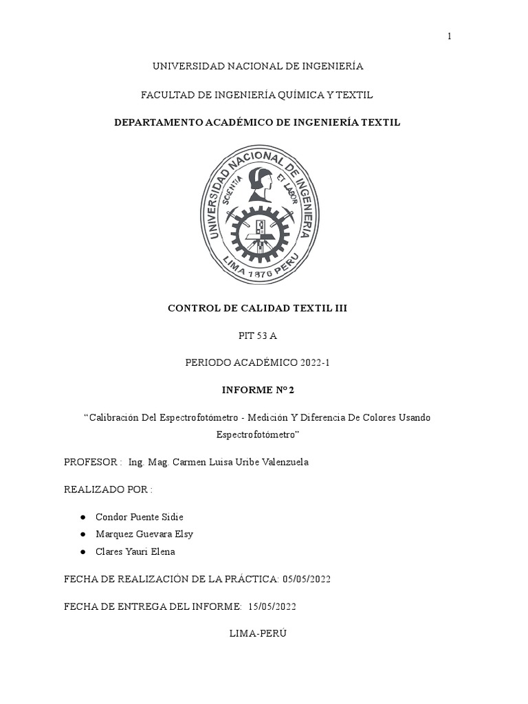 Labo 2 Control 3 | PDF | Color | Medición