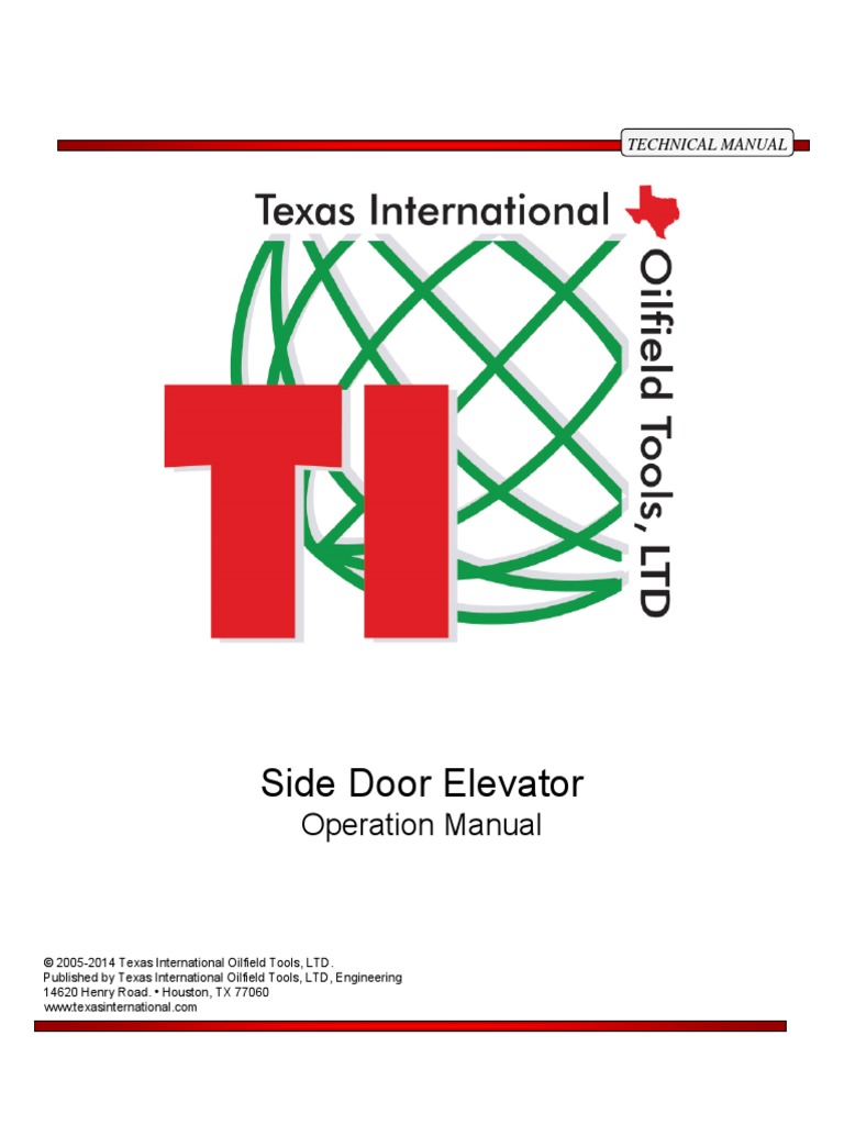 TI Manual Side Elevator | Download Free PDF | Elevator | Wear