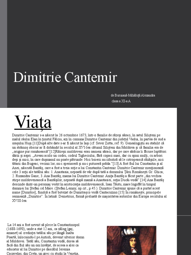 Dimitrie Cantemir | PDF