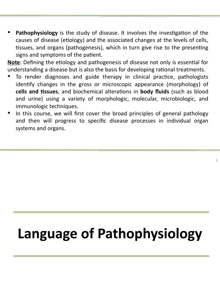 RH PATHO2022 - (Chapt 01 - Intro To PathoPhys) | PDF | Pathology ...