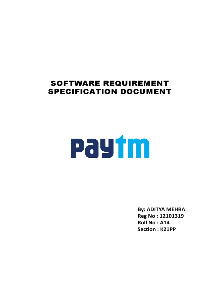 Software Requirement Specification Document | PDF