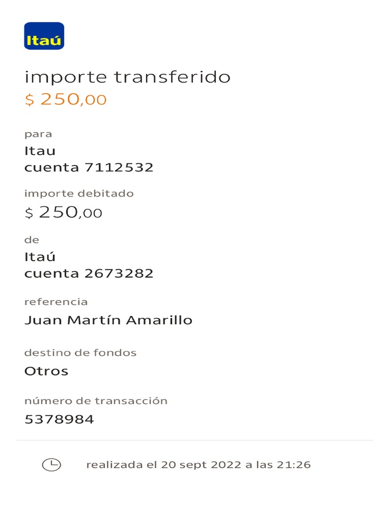 Comprobante Transferencia | PDF