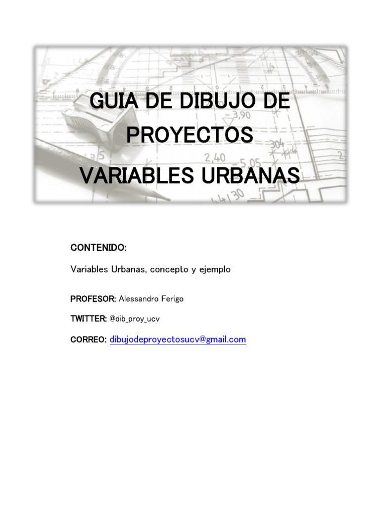 Guia de DP Variables Urbanas | PDF | Zonificación | Planificación urbana