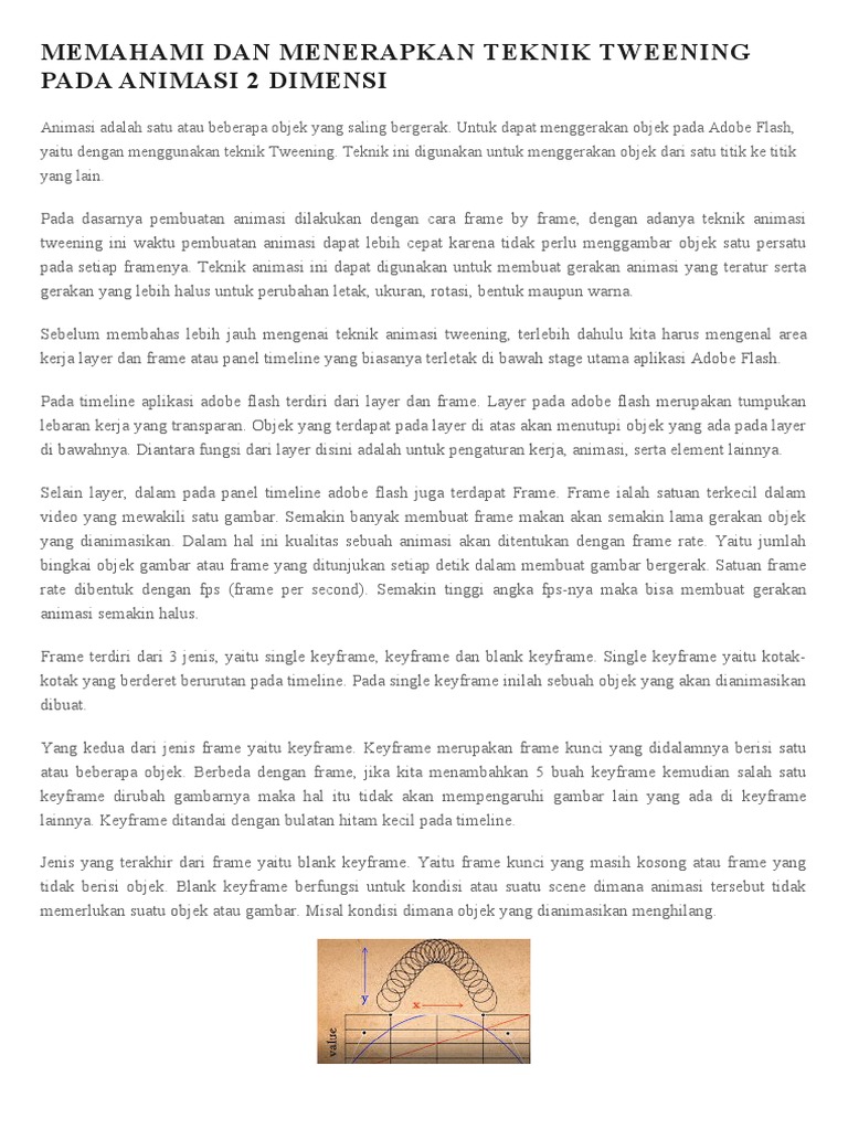 Memahami Dan Menerapkan Teknik Tweening Pada Animasi 2 Dimensi | PDF ...