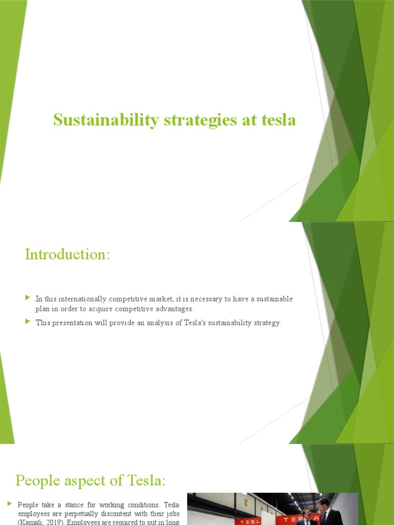 Sustainability Strategies at Tesla | PDF | Sustainable Energy ...