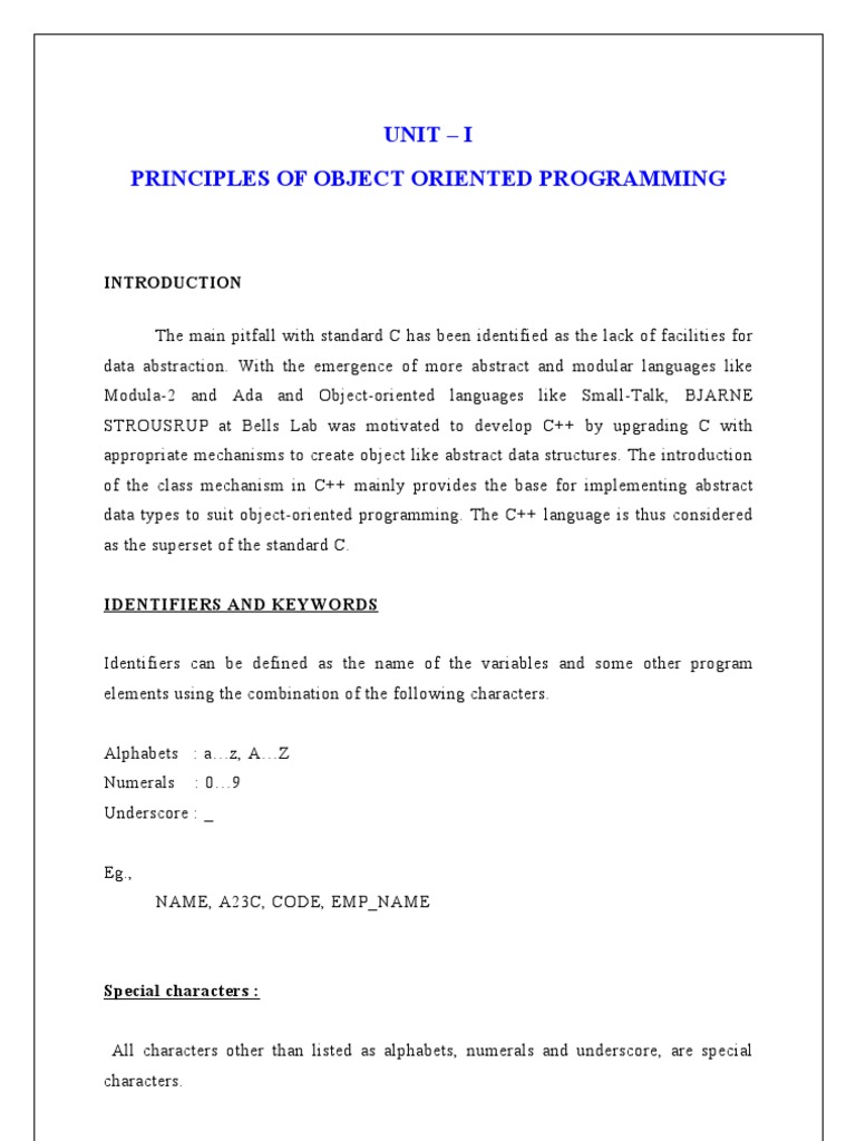 Unit 1 Pdf Class Computer Programming Constructor Object