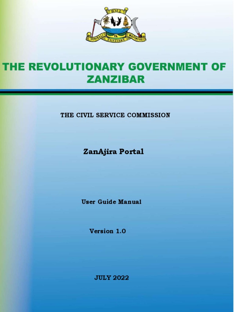 ZanAjira Portal User Guide 2022 | PDF | Login | User (Computing)