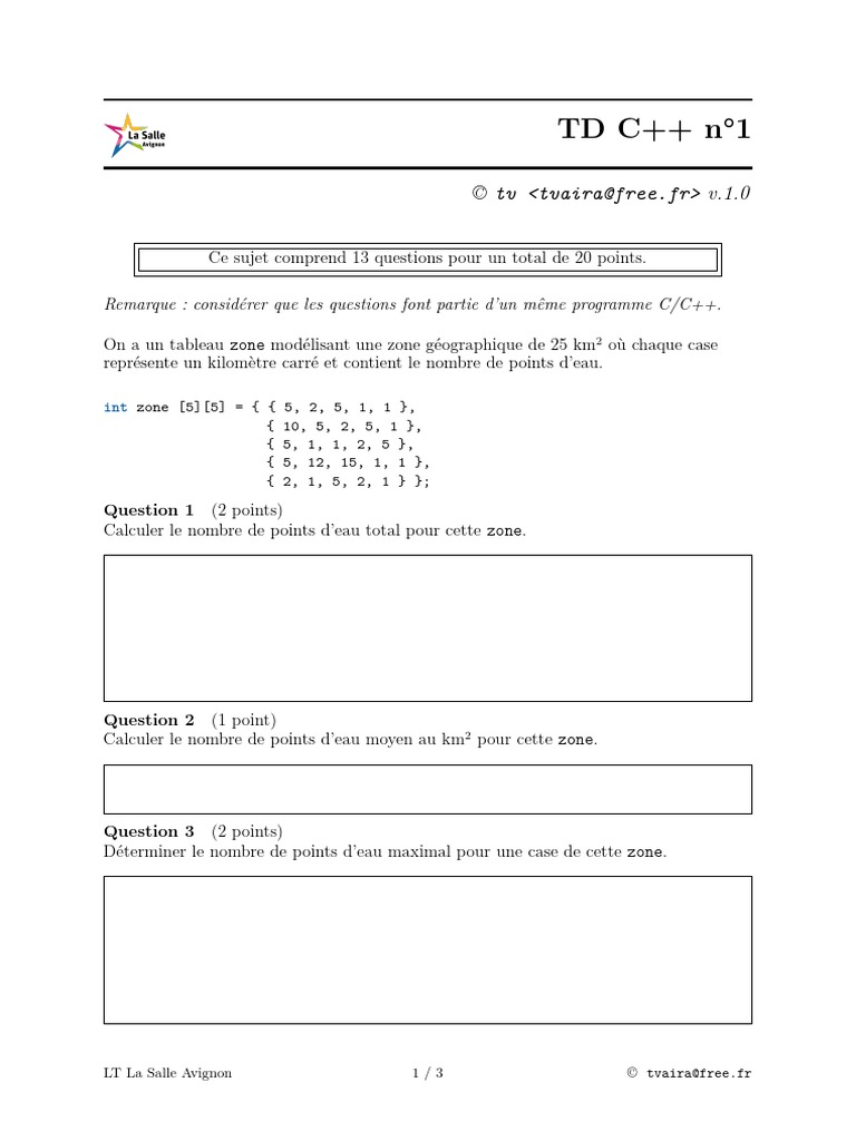 Exercices Programmation Types Composes | PDF | C ++ | Pointeur (programmation)