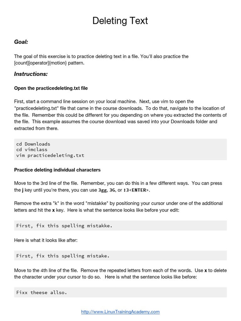 012 Exercise-03-DeletingText | PDF | Computer File | Text File