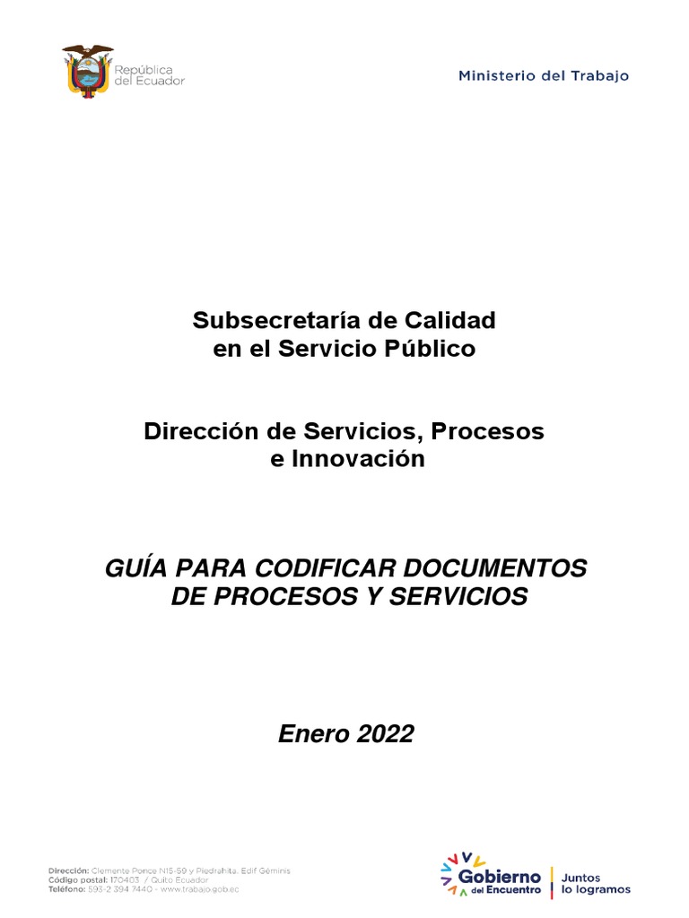DSPI-08-Guia-para-codificar-documentos-de-procesos-y-servicios | PDF ...