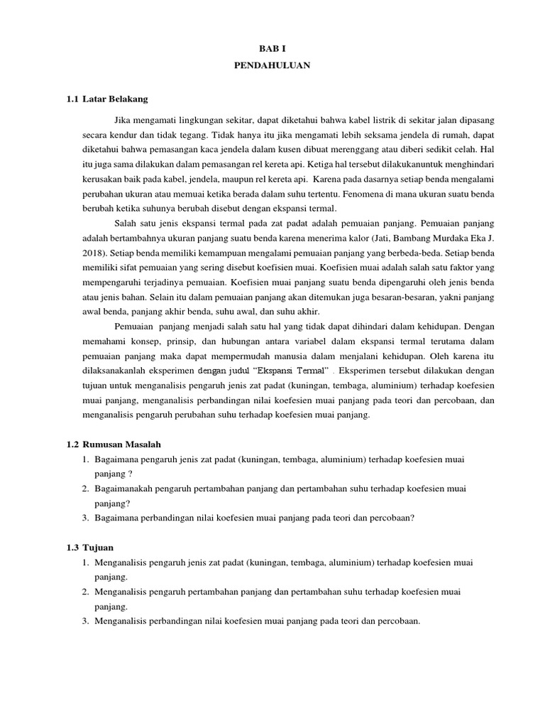 Ekspansi Termal | PDF