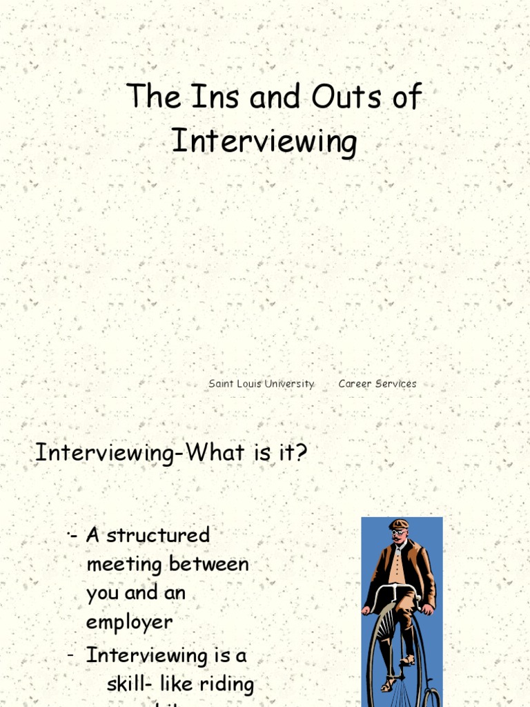 Interviewing Skills 1 | PDF | Interview | Body Language