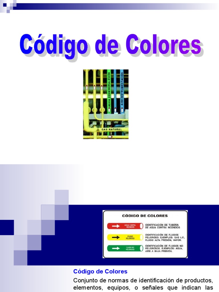 Código de Colores PEMEX | PDF | Color | Transporte por tubería