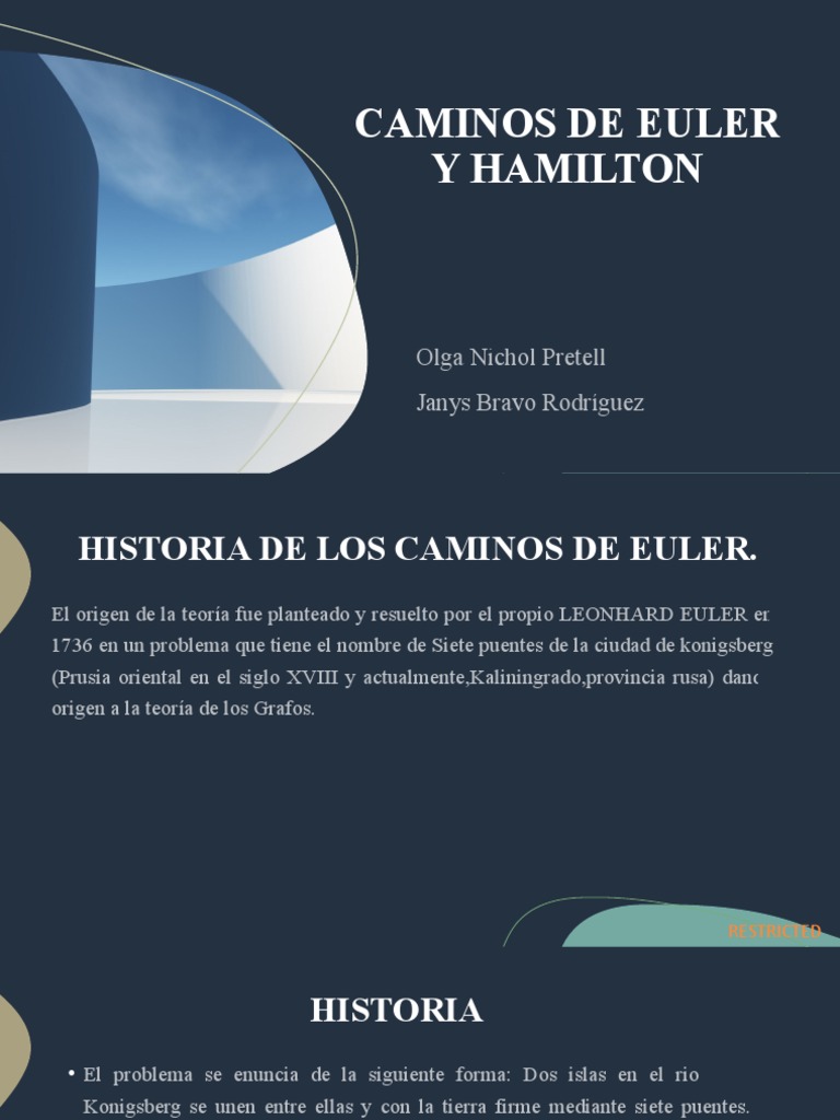Caminos de Hamilton y Euler | PDF | Teoría de grafos | Conceptos matemáticos
