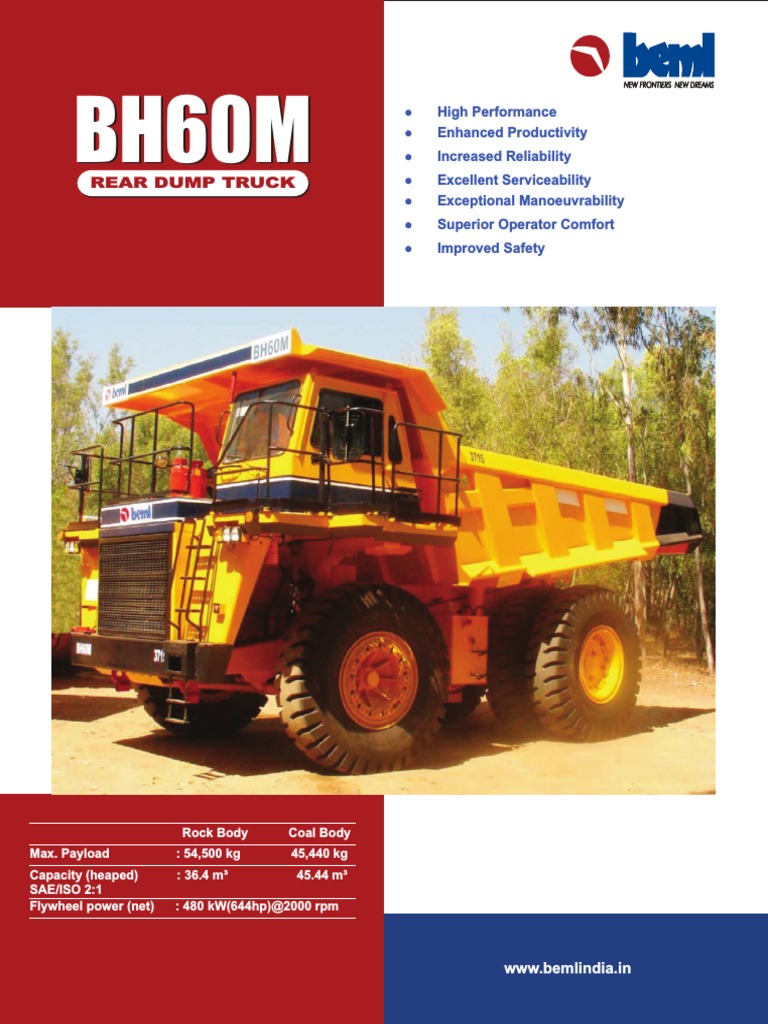 BH60M Rear Dump Truck: Powerful, Productive, and Reliable Heavy ...