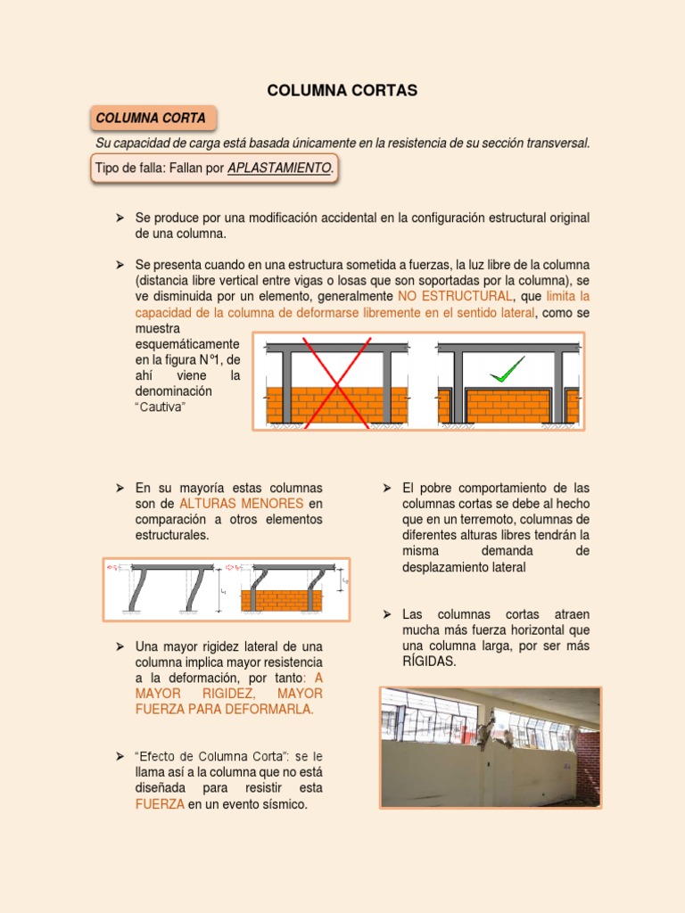 Columna Corta | PDF | Rigidez | Materiales