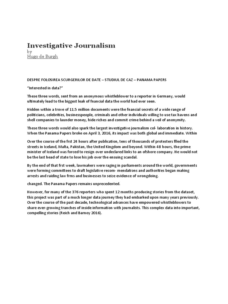 Investigative Journalism | PDF | Edward Snowden | National Security Agency