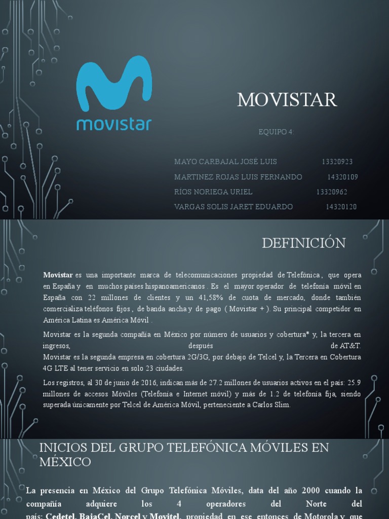 Movistar | PDF | Computación en la nube | 3 G