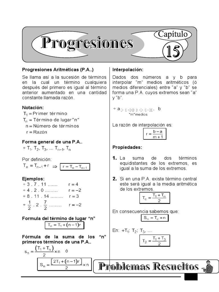 Progresiones numéricas: conceptos, fórmulas y aplicaciones | PDF | Estructuras matemáticas ...
