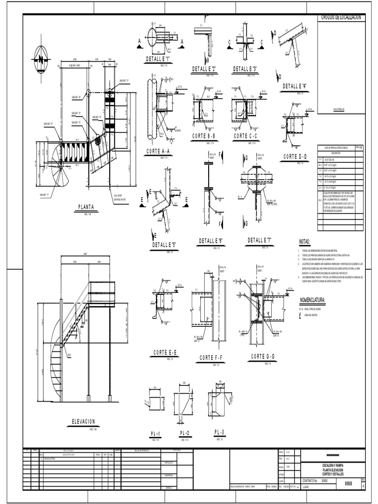 ESCALERA ELEVADA 001-Layout1 | PDF | Materiales de construcción | Ingeniería estructural
