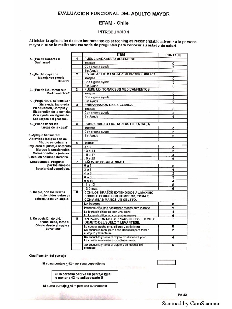 EFAM Parte A y B | PDF