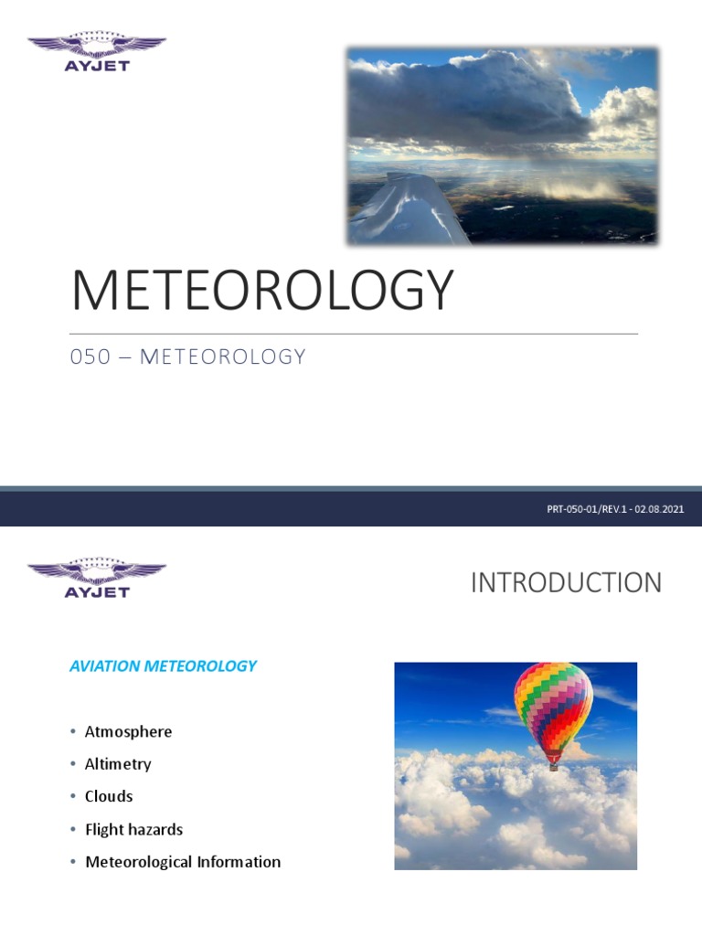 050 Meteorology | PDF | Altimeter | Troposphere