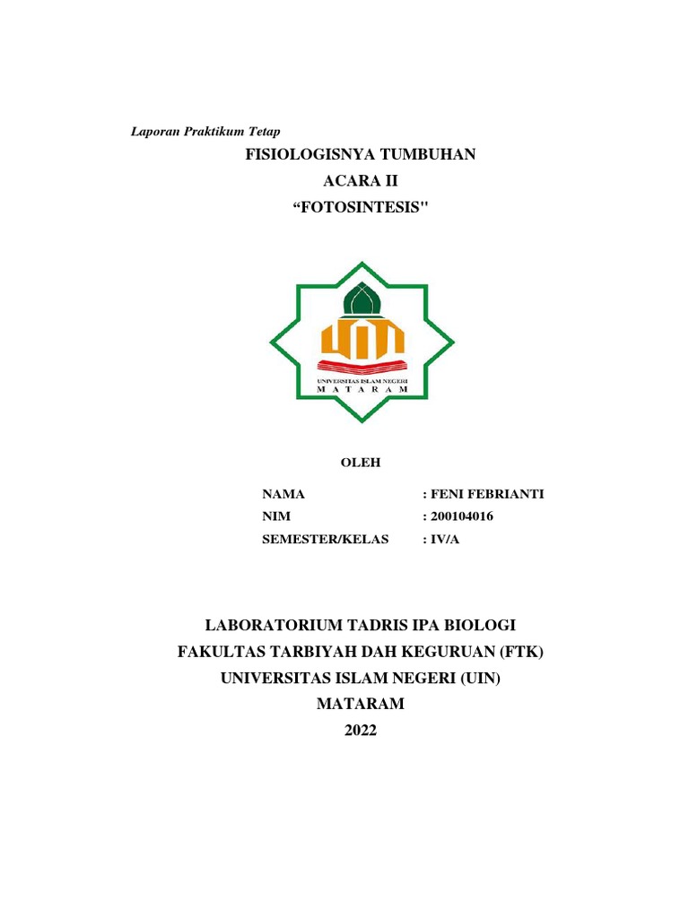 Laporan Praktikum Fistum Acara 2 | PDF