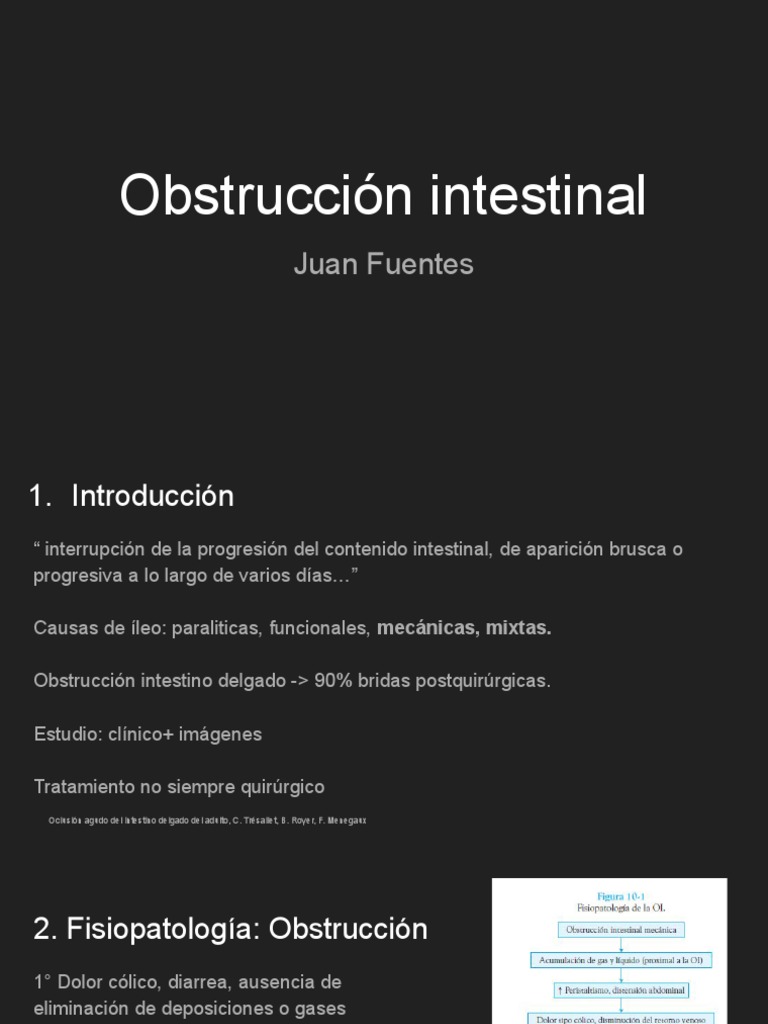 Diagnóstico y tratamiento de la obstrucción intestinal | PDF ...