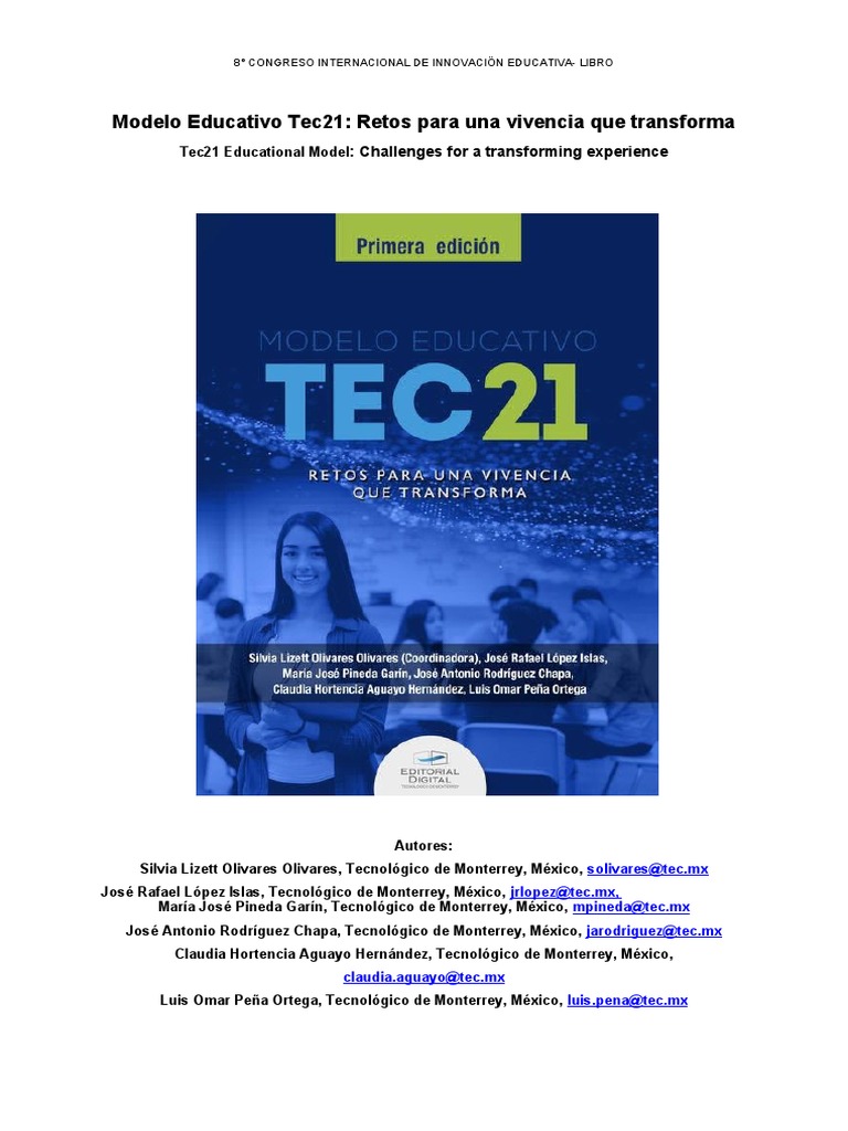 Libro Modelo Tec 21 Retosparaunavivenciaquetransforma | PDF | Plan de ...