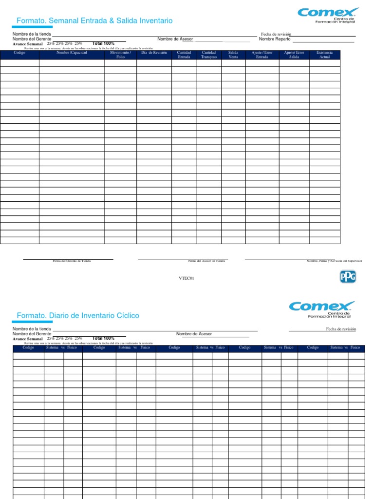 17-Formato de Inventario Ciclico | PDF