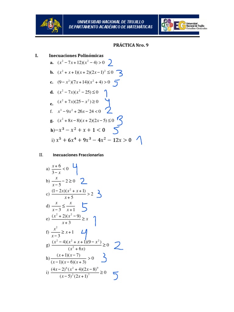 Practica #9 Subrayado | PDF | Álgebra abstracta | Álgebra
