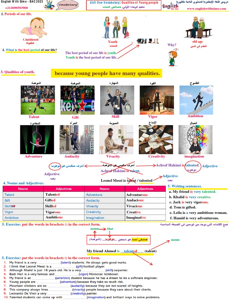 Session One English With Simo | PDF | Morphology | Language Mechanics