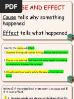 Using Compound Sentences To Show Cause and Effect 5 | PDF | Causality