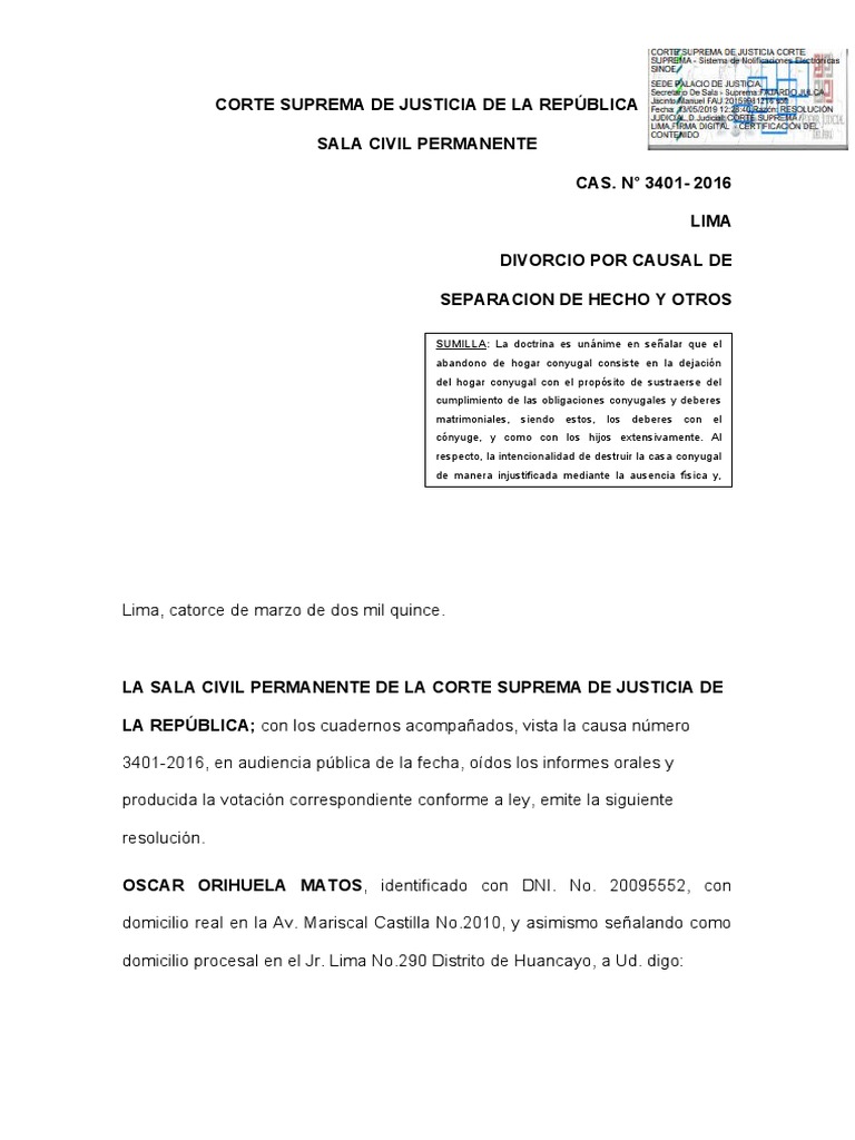 Proceso de Divorcio | PDF | Divorcio | Demanda judicial