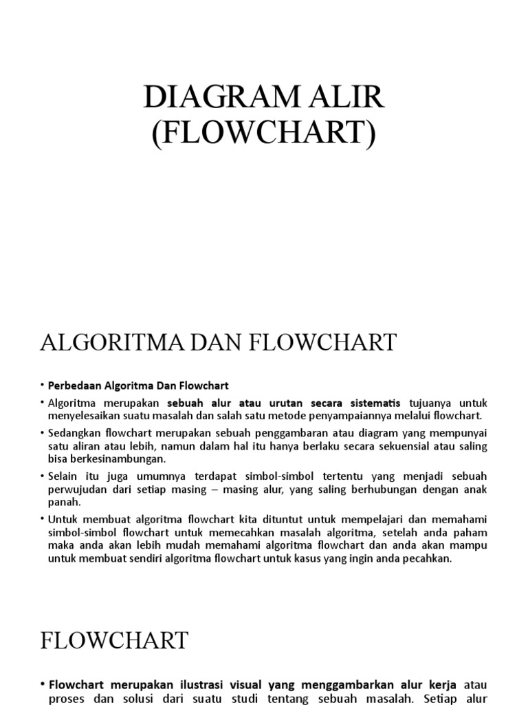 Diagram Alir (Flowchart) | PDF | Komputer