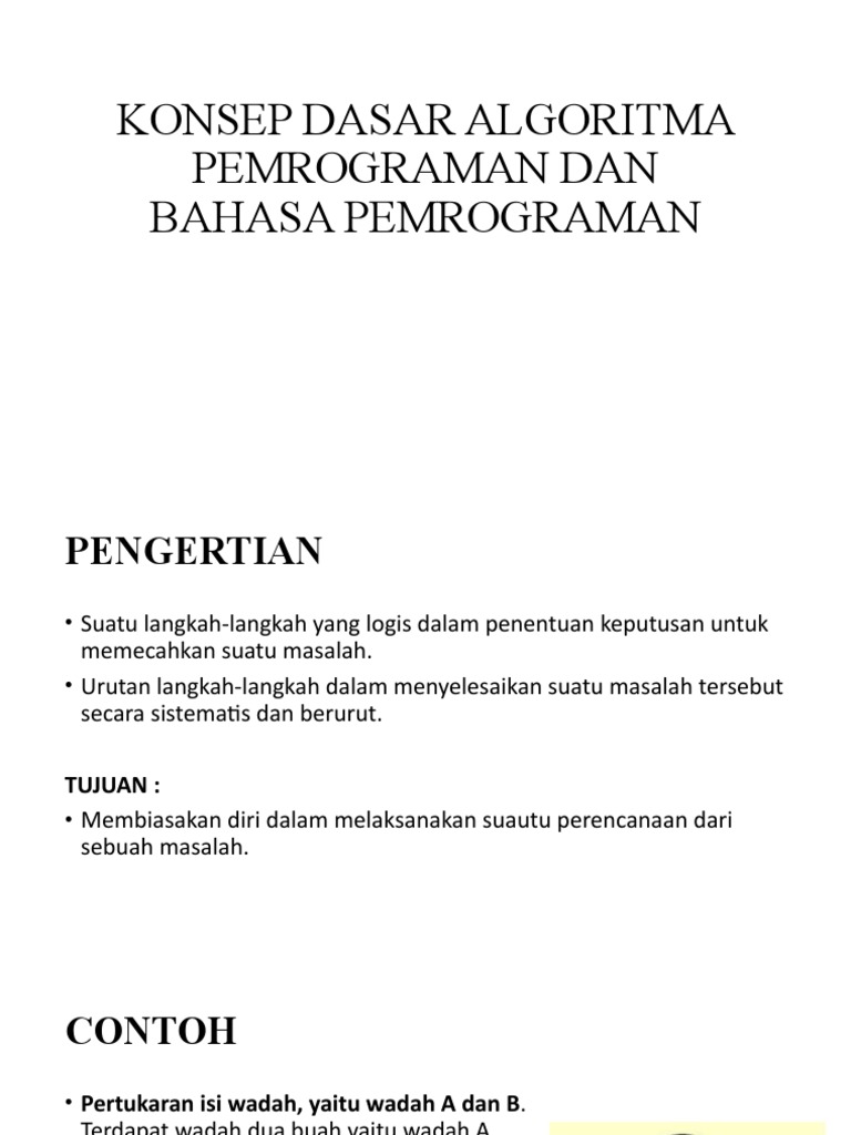 Konsep Dasar Algoritma Pemrograman Dan | PDF | Komputer