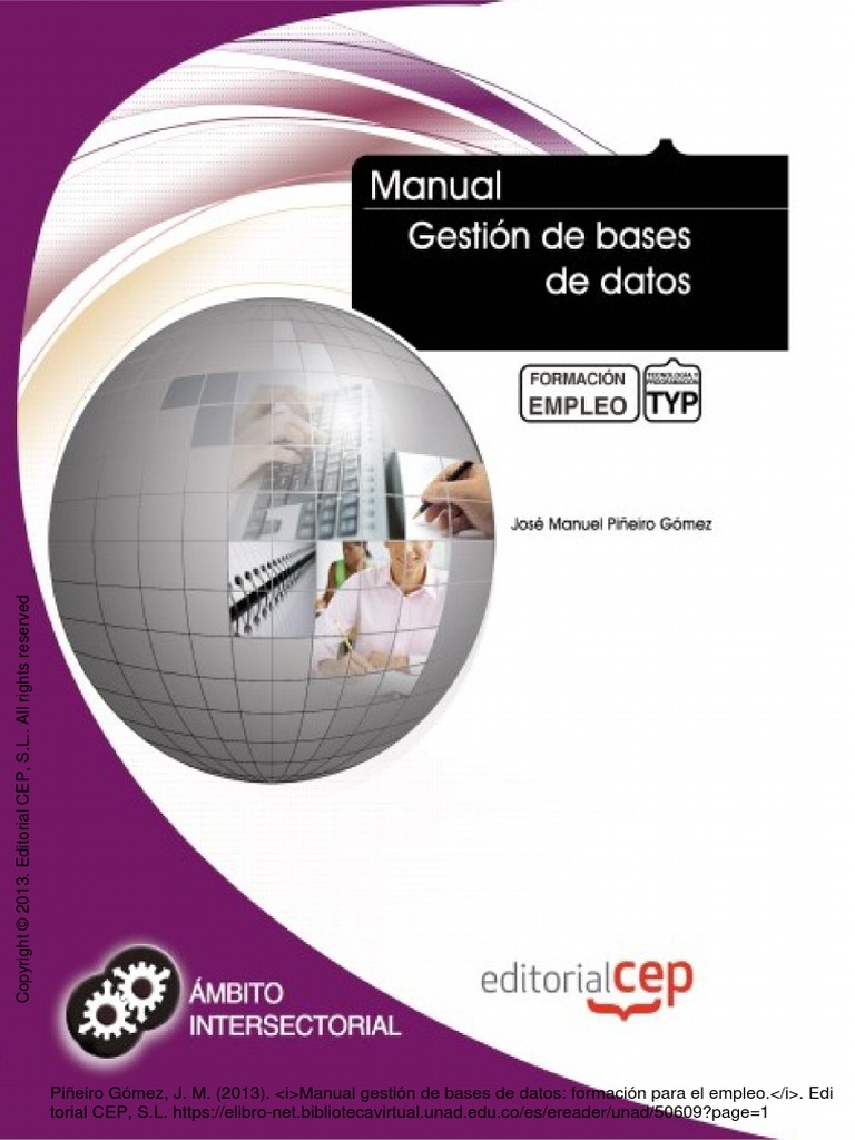 Manual Gestión de Bases de Datos: Formación Para El Empleo | PDF ...