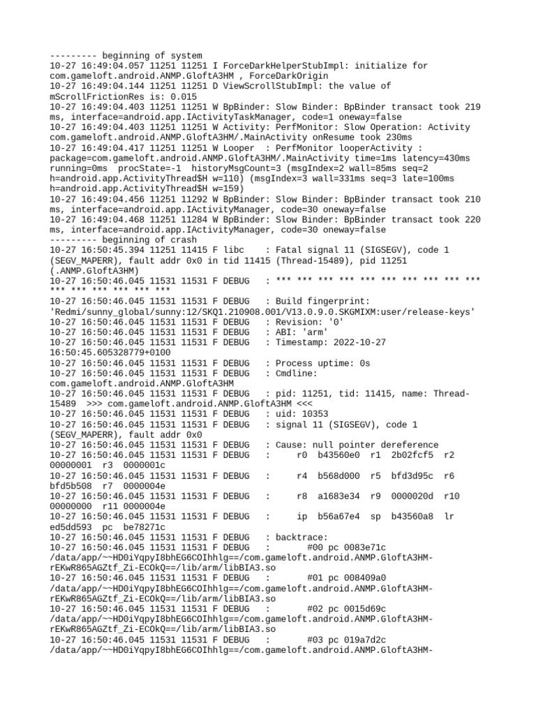 Debugging Gameloft App Crashes | PDF | Facebook | Computer Science