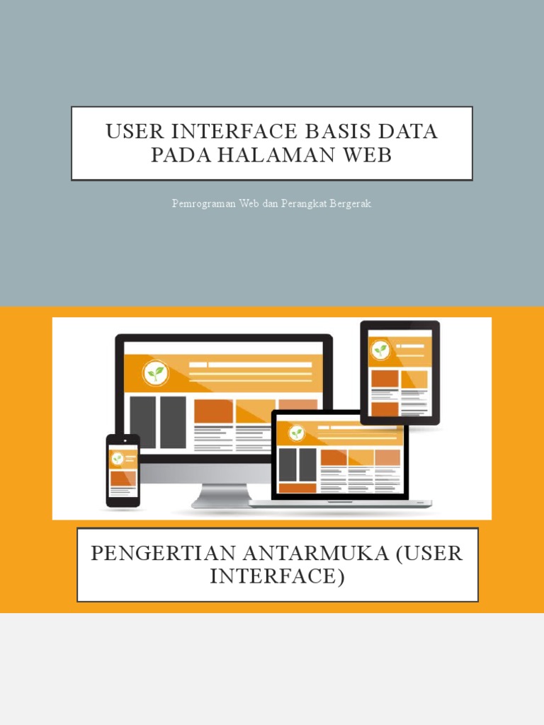 User Interface Basis Data Pada Halaman Web | PDF