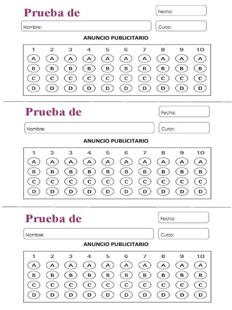 Hoja De Respuestas Mep