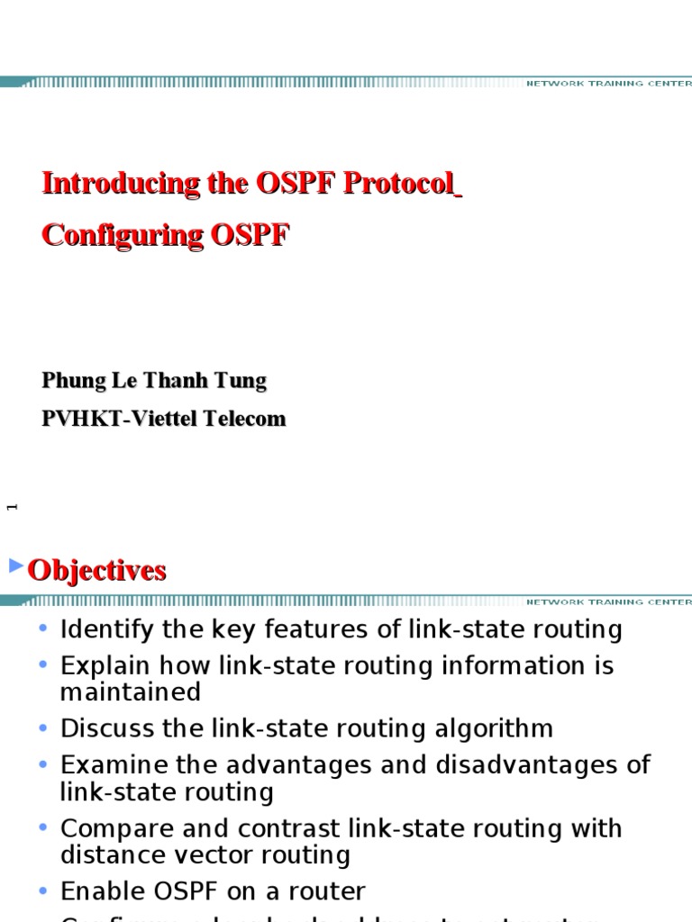 Introducing The OSPF Protocol Configuring OSPF | PDF | Routing | Router (Computing)