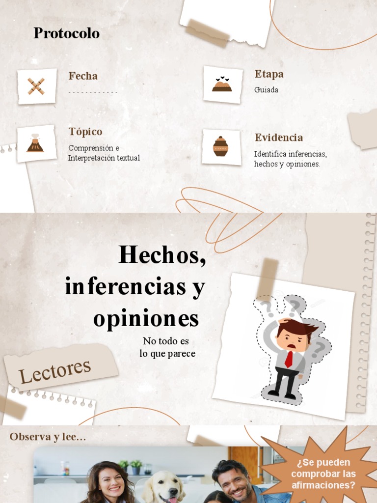 Hechos Inferencias y Opiniones | PDF