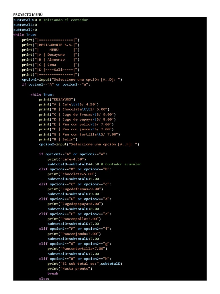 Proyecto Final Menú-Resuelto | PDF | Malware | Virus de computadora