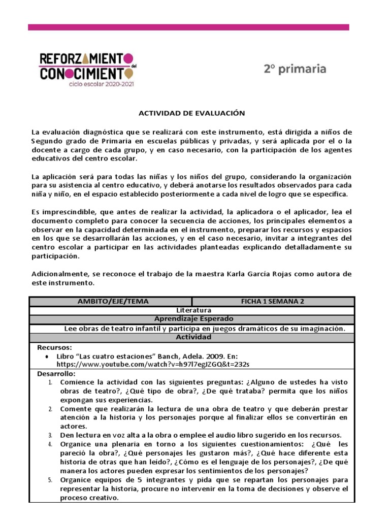 Pri 2 Ev s2 01 | PDF | Educación primaria | Evaluación