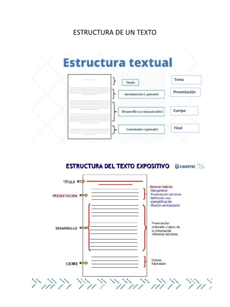 Estructura de un Texto: Guía Básica | PDF