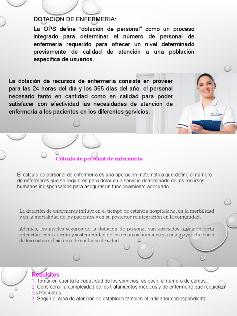 PresentacióN Dotacion de Personal | PDF | Enfermería | Calidad (comercial)