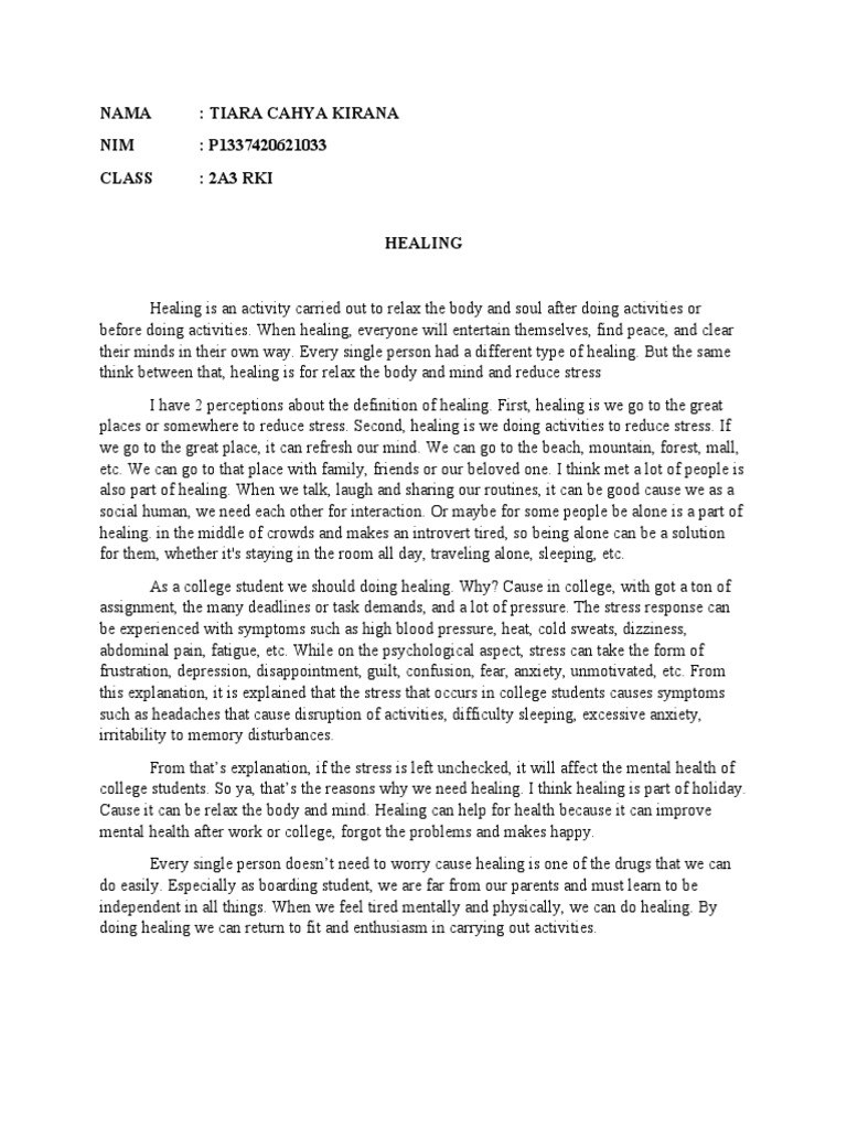 32 - Tiara Cahya Kirana - P1337420621033 | PDF | Anxiety | Stress (Biology)