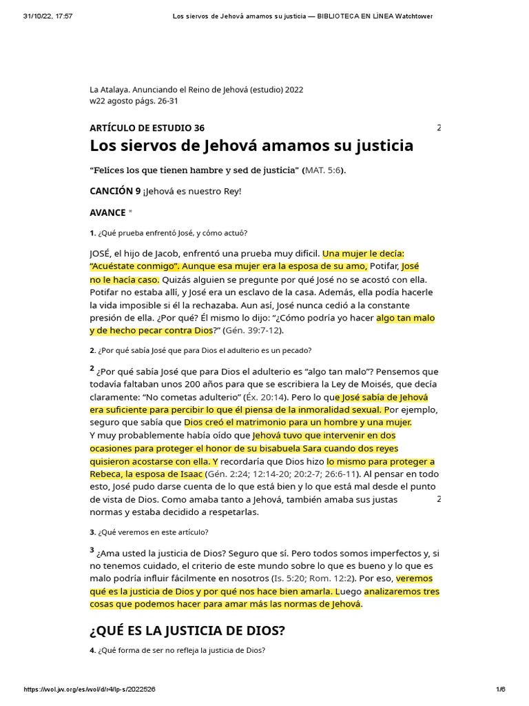 Los Siervos de Jehová Amamos Su Justicia - BIBLIOTECA en LÍNEA ...